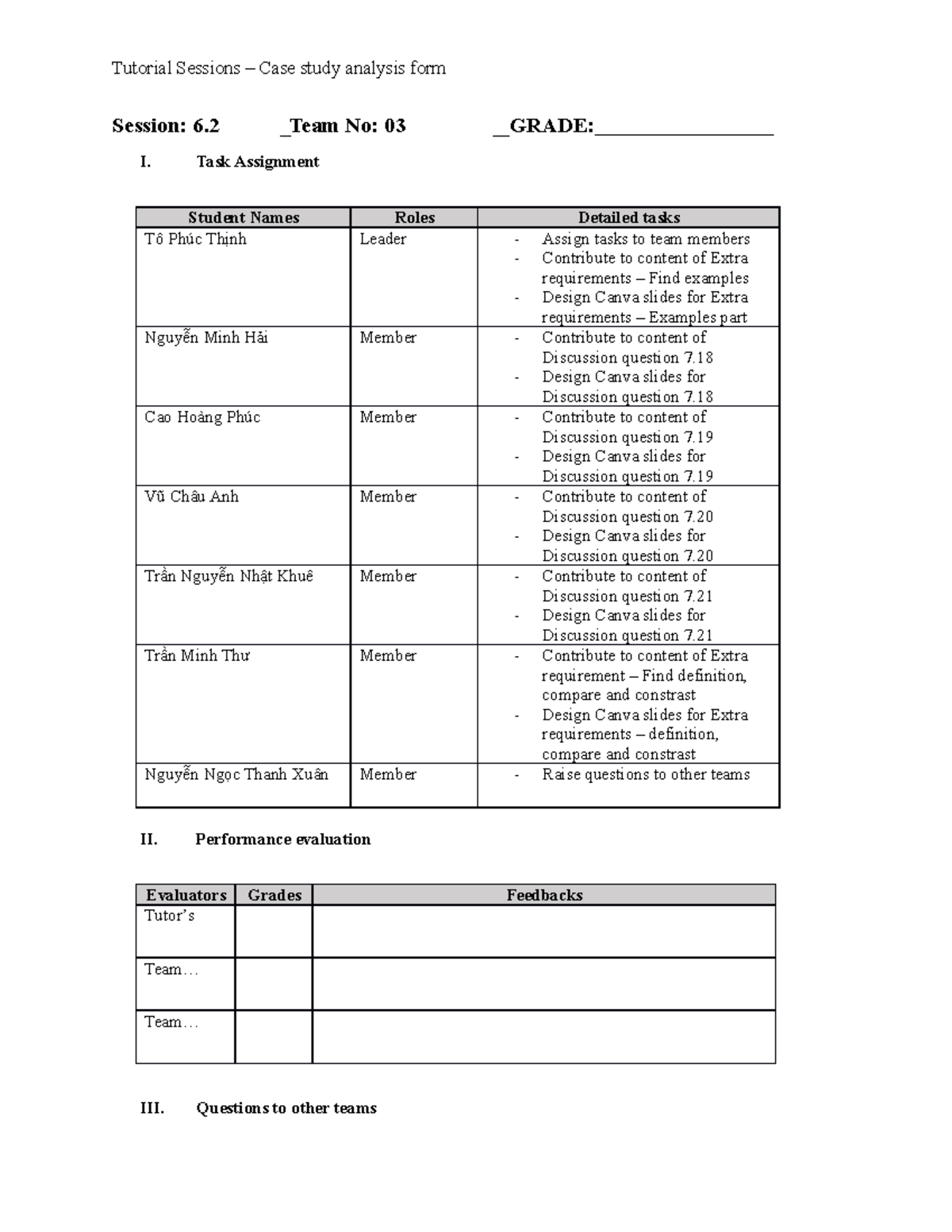 Tutorial Sessions Case study analysis form copy - Tutorial Sessions – Case study analysis form ...