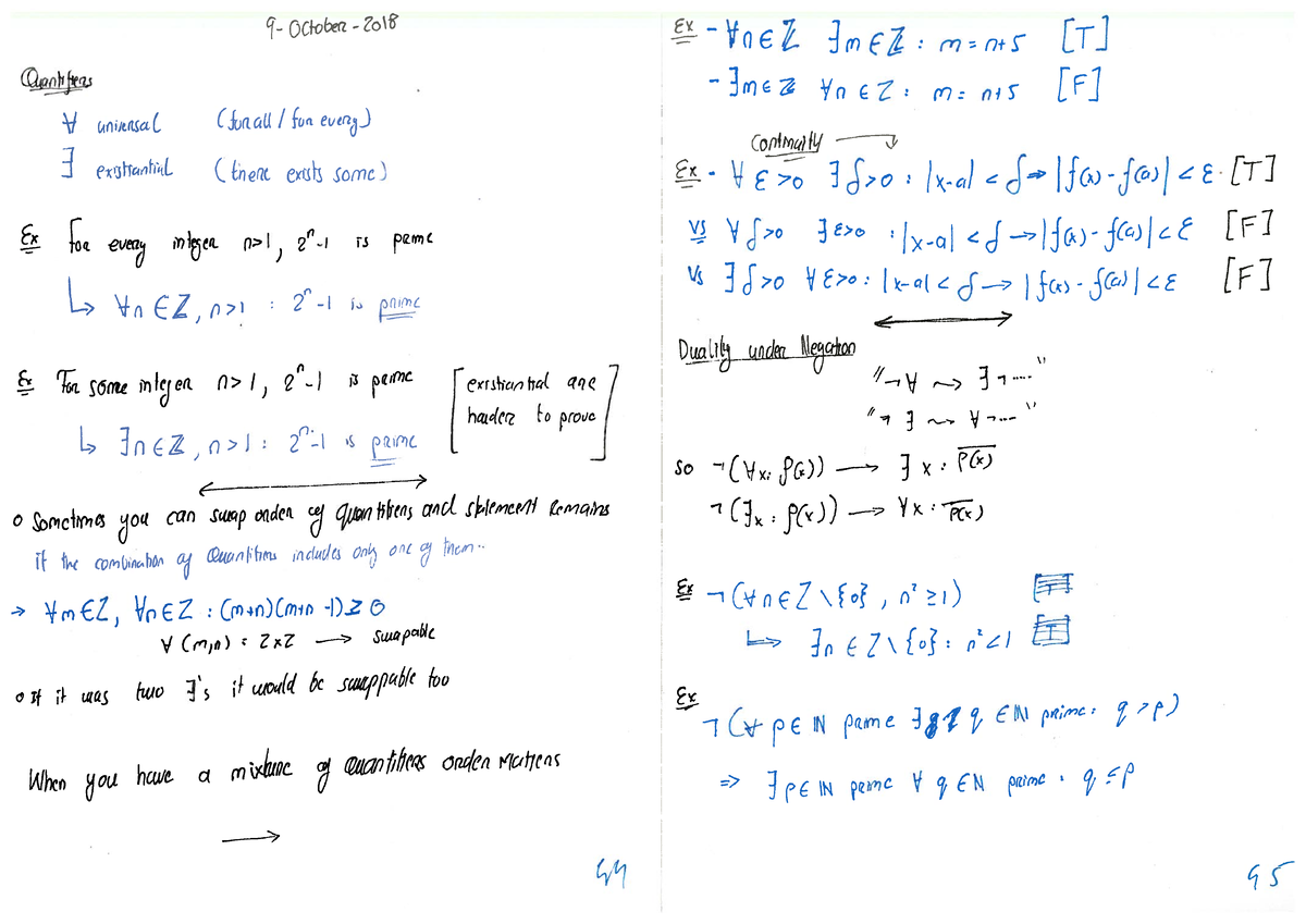 October 9th - Lecture notes 3 - cf" OGObefZ — ZthS> W V (mi/MSGLL ...