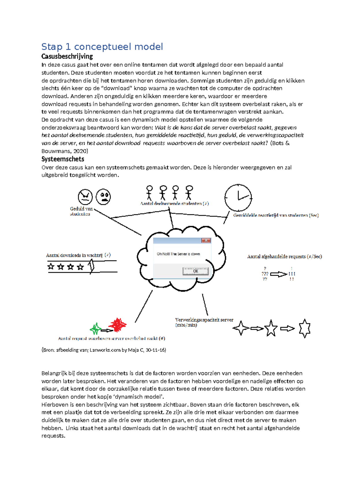Operationeel model casus G - Stap 1 conceptueel model Casusbeschrijving In deze casus gaat het ...