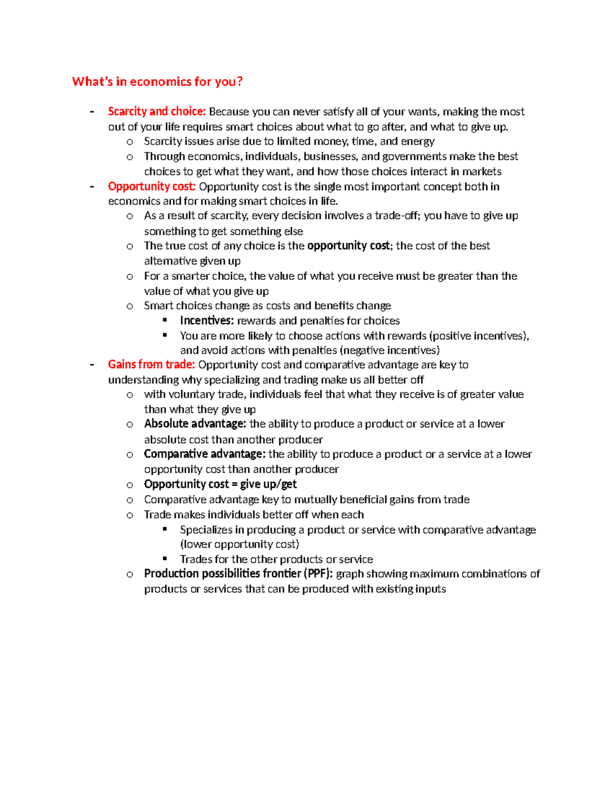 Econ LM 1 - lecture module and slide notes for week 1 - What’s in ...