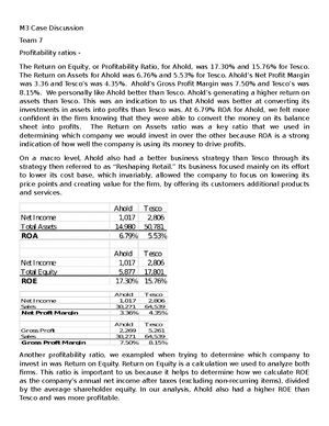 Financial Statement Analysis Module 2 Homework - EN.660.414. - 3. 3 ...