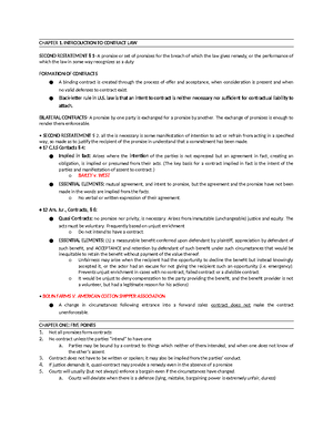 Contracts Outline for Law School - Quick Notes : What is contract law ...