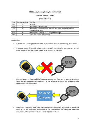 CG1111A Additional Practice Questions on Operational Amplifiers - Operational Amplifiers 1 an ...