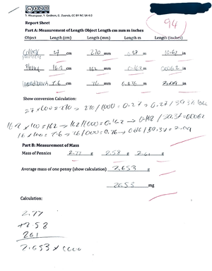 Lab 1 Measurement - very detailed answers to the weekly assignments ...