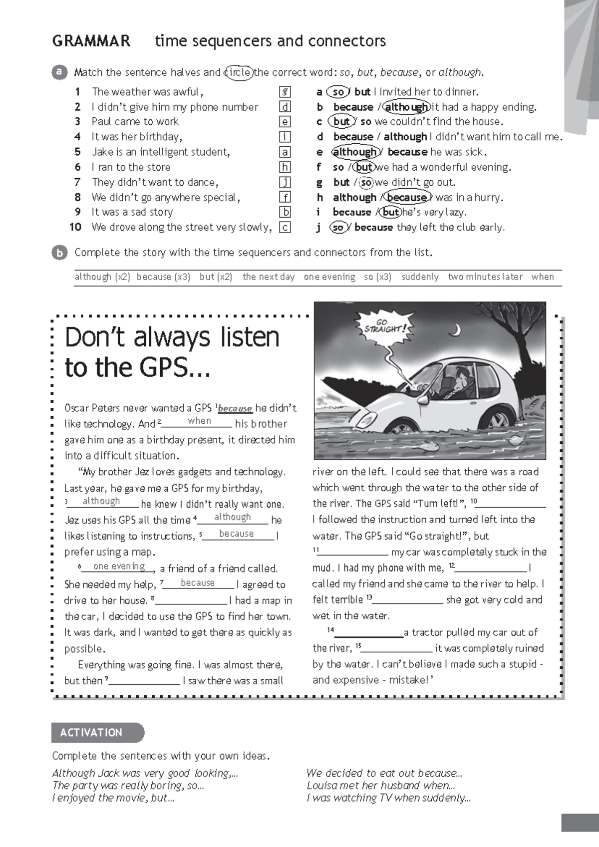 Time sequencers and connectors - g GRAMMAR time sequencers and ...