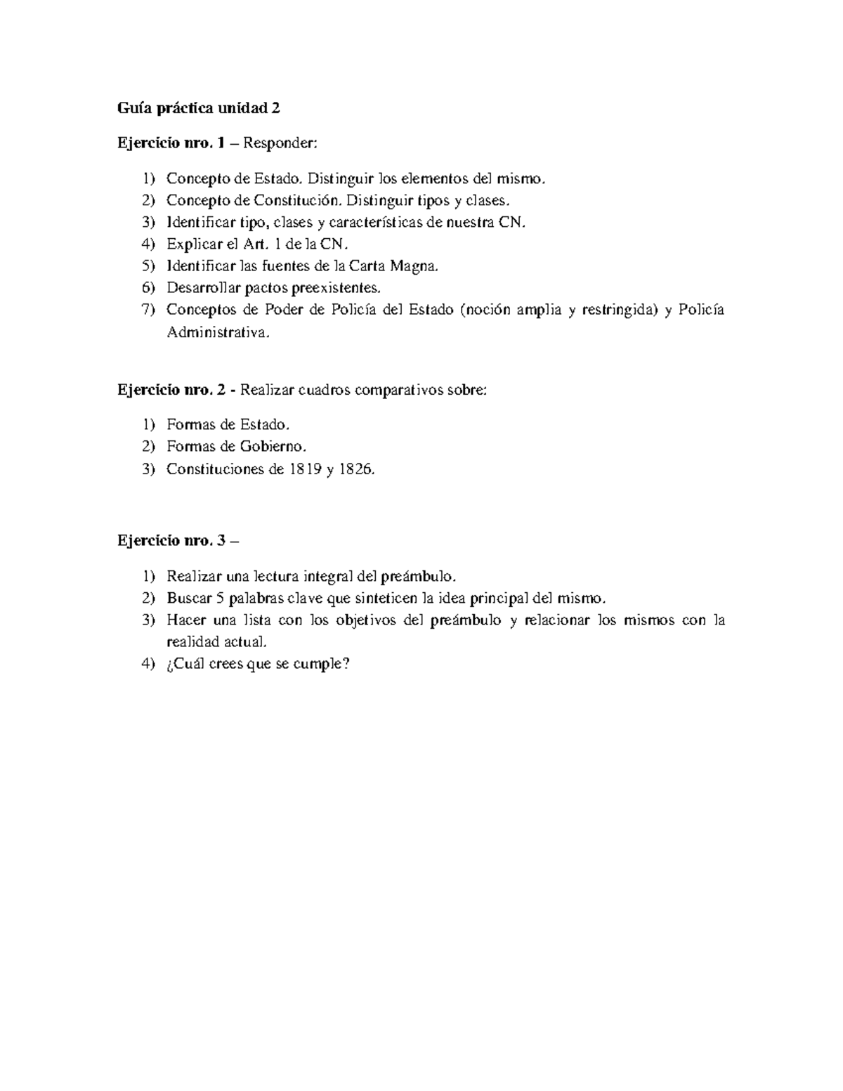 Guia practica unidad 21 - Guía práctica unidad 2 Ejercicio nro. 1 ...