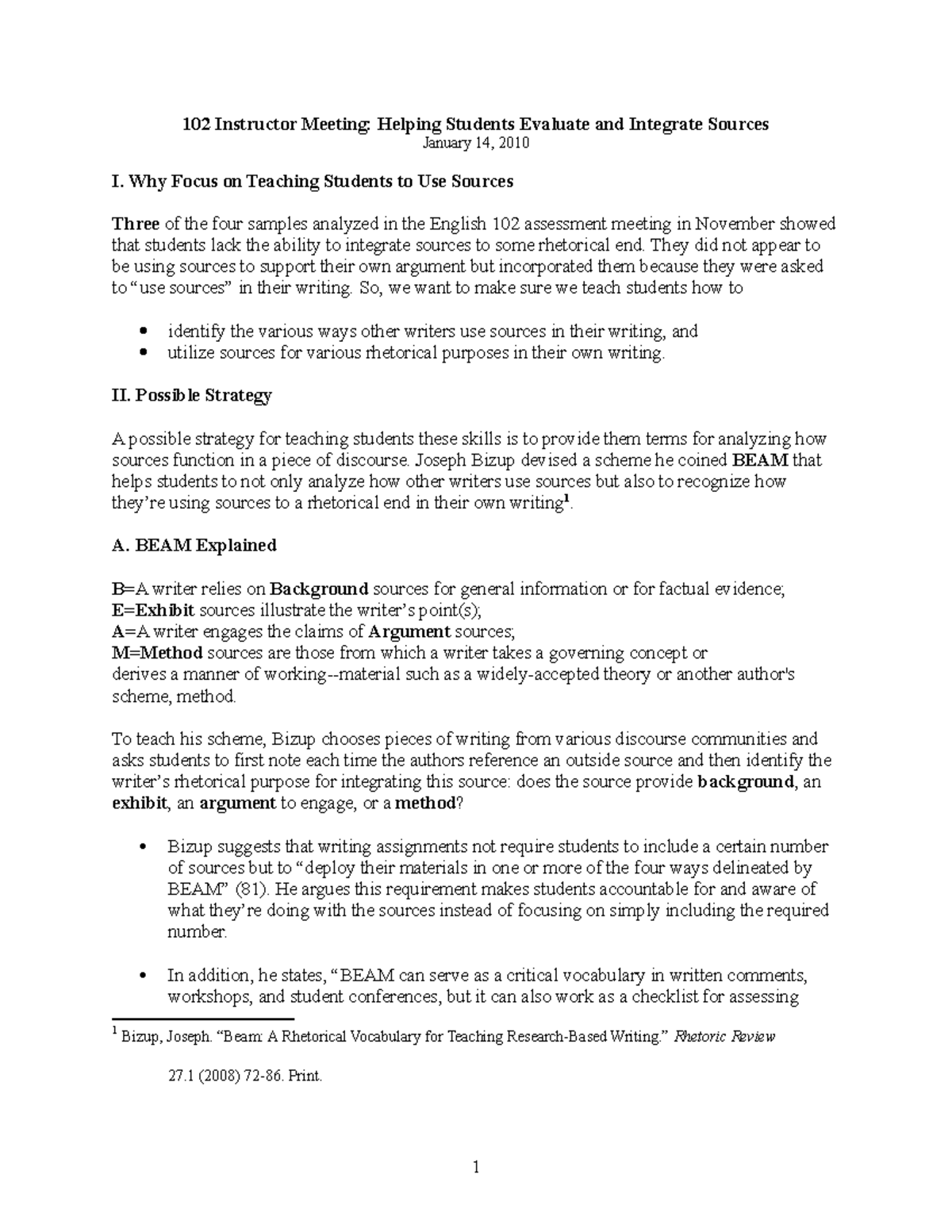 BEAM presentation for the class of 2022 - Academic Writing - Bilgi ...