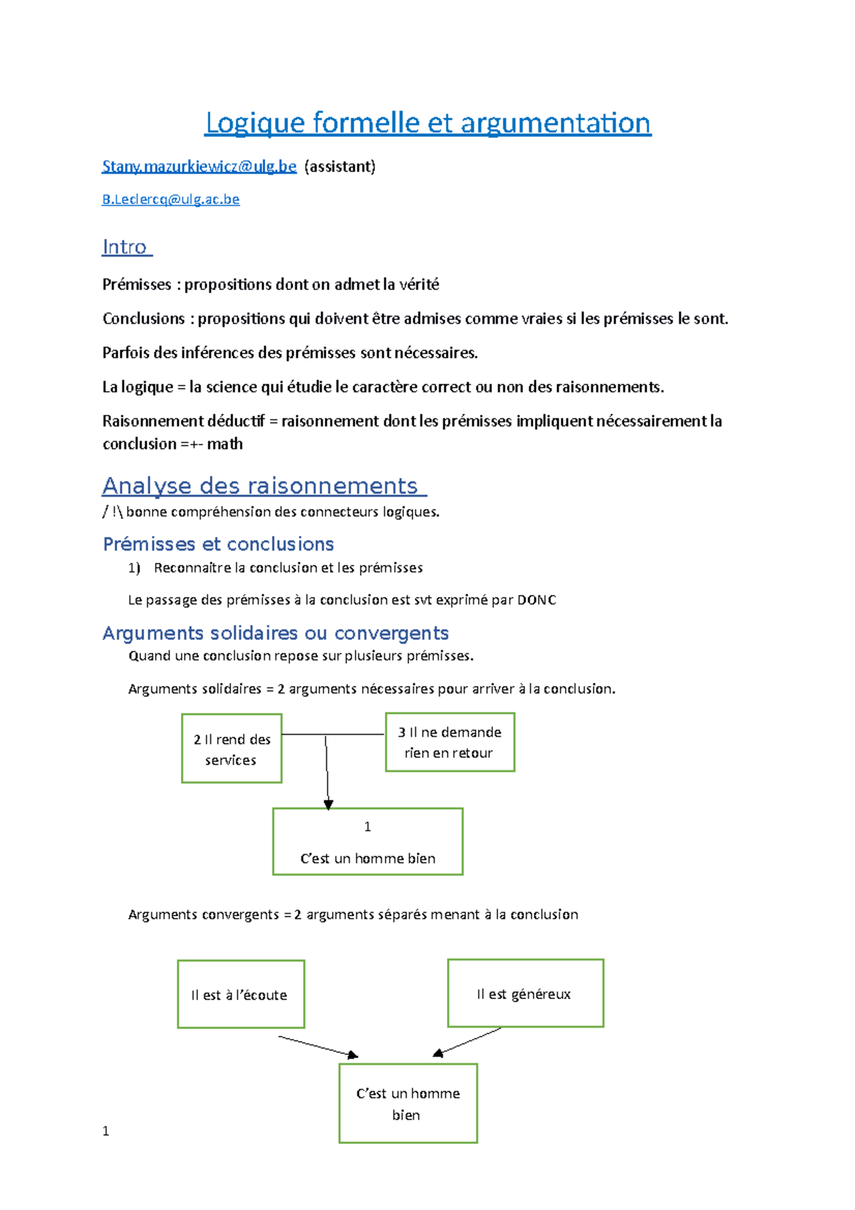 Logique formelle et argumentation - cours complet - introduction à la logique et l'argumentation ...