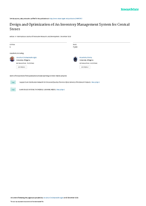 Development of a Web Based Inventory Management System for a Smal ...