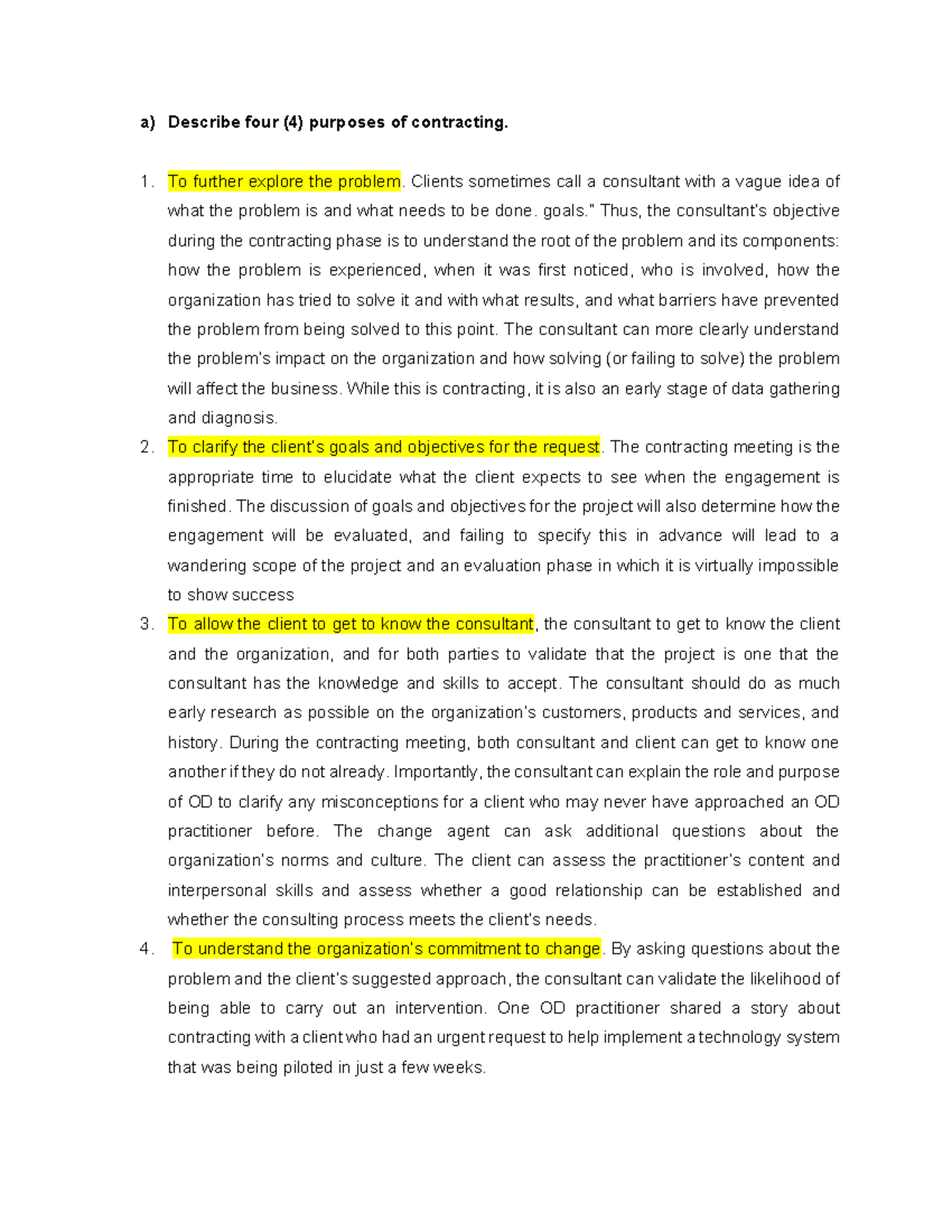 Tutorial Chapter 6 HRM645 - a) Describe four (4) purposes of ...