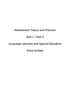 Task 4 asa1 - task 4 - Maria Williams 000345650 3/3/ ASA1- Task 4 ...