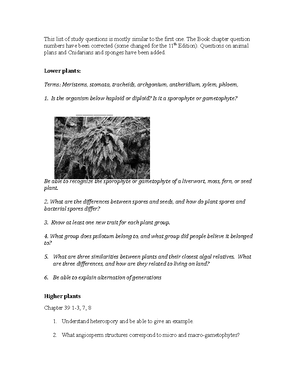 Bio lab final review sheet - Quiz #1 Topics Lab # Unit Two: Microscope ...