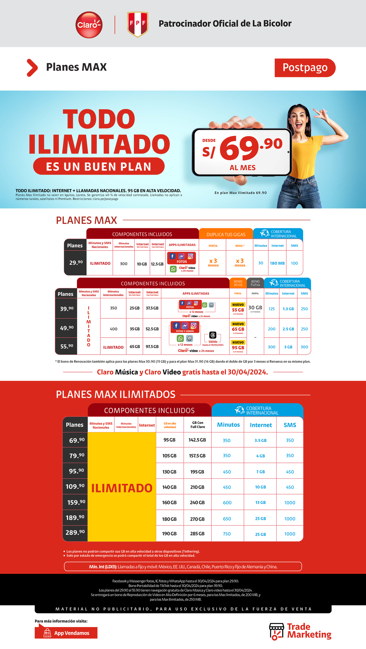 HV Planes Postpago 01032024 - PLANES MAX ILIMITADOS PLANES MAX DESDE AL ...