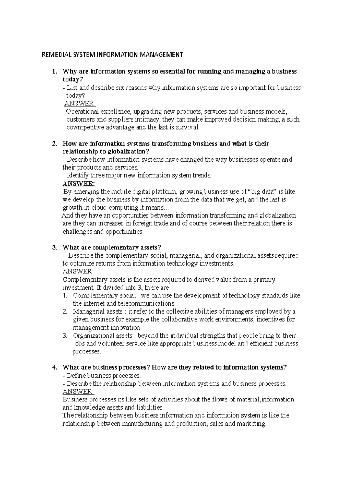 Remedial System Information Management - REMEDIAL SYSTEM INFORMATION ...