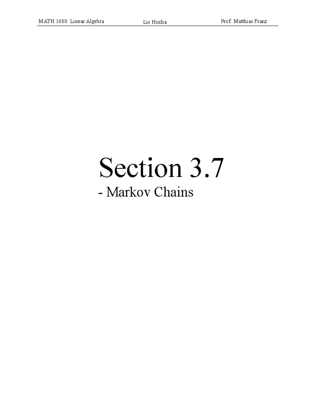 Synthesized notes for section 3.7 - EC 2220: Intermediate ...