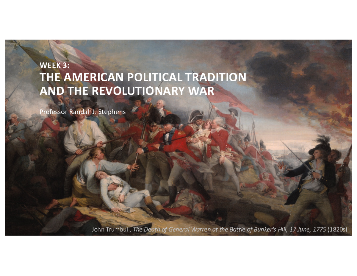 03 The American Political Tradition and the Revolutionary War - John ...