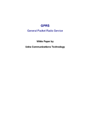 General Packet Radio System (GPRS) Overview - General Packet Radio ...