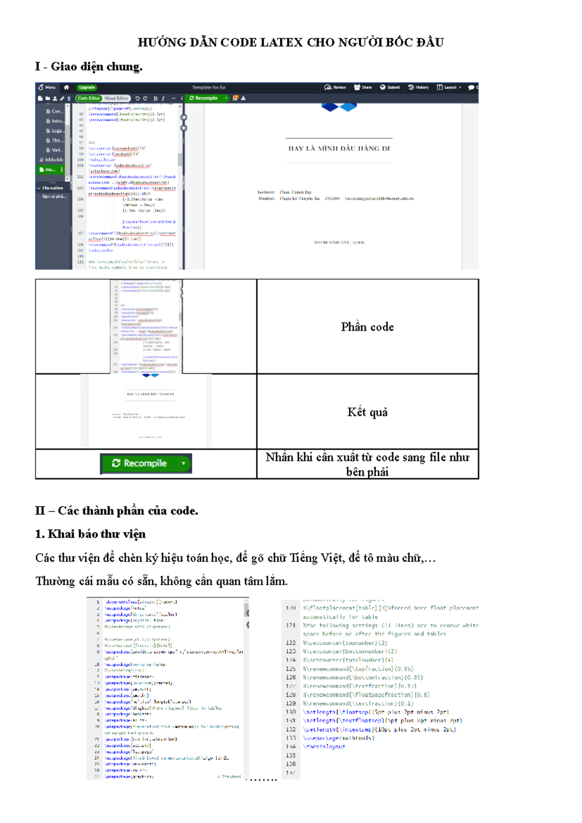 Hướng dẫn code Latex cho người bốc đầu - HƯỚNG DẪN CODE LATEX CHO NGƯỜI ...