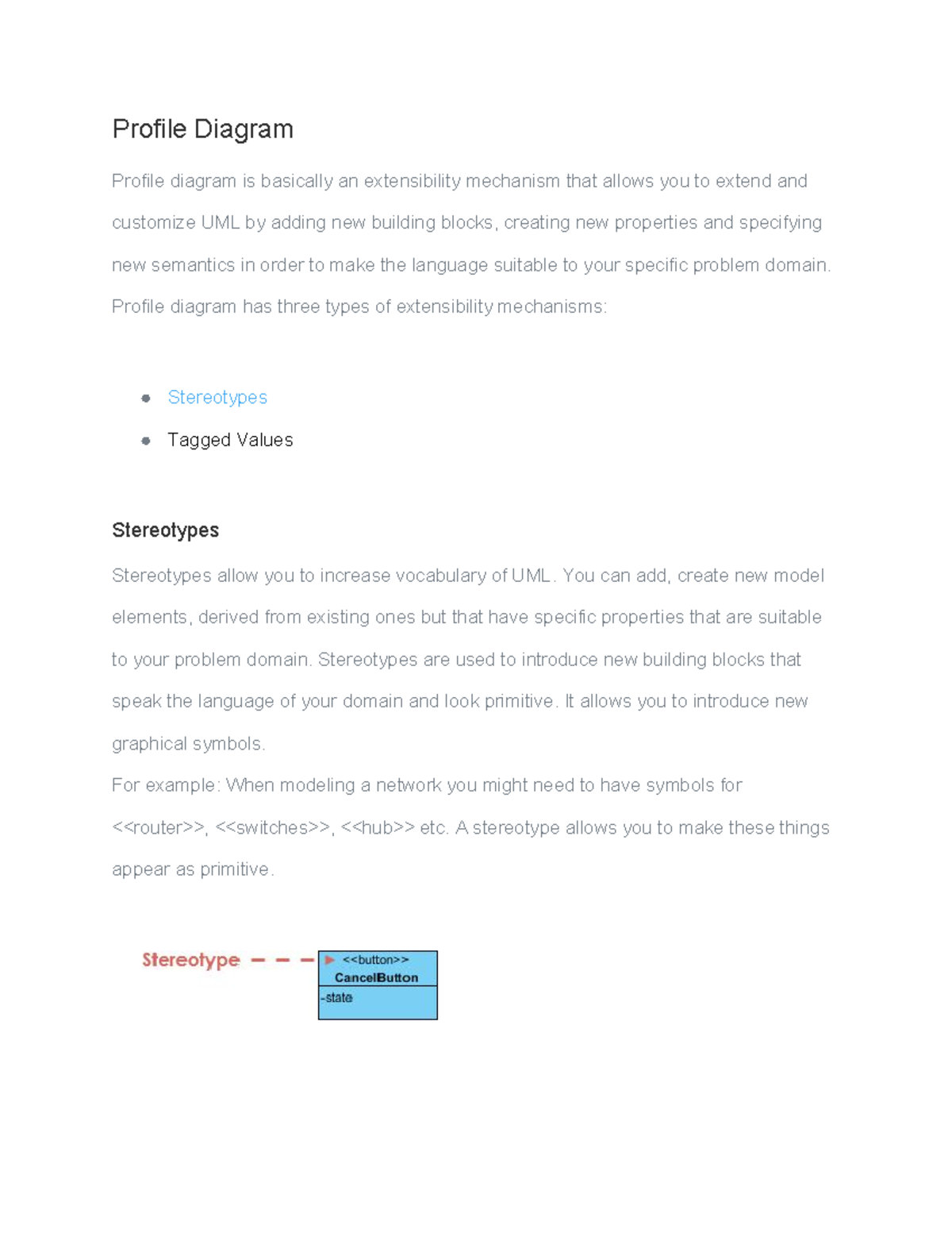Profile Diagram - Lecture notes 12 - Profile Diagram Profile diagram is ...