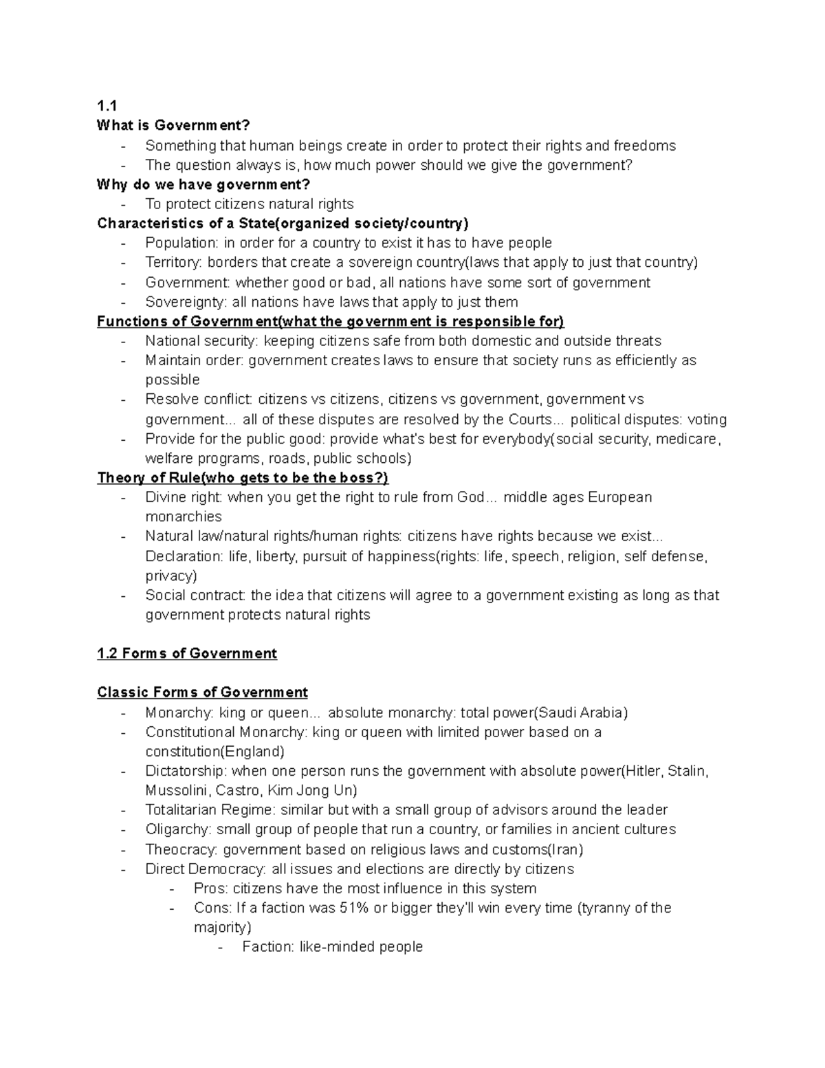 Government Notes-2 - This is a continuation of the assigned notes to be ...