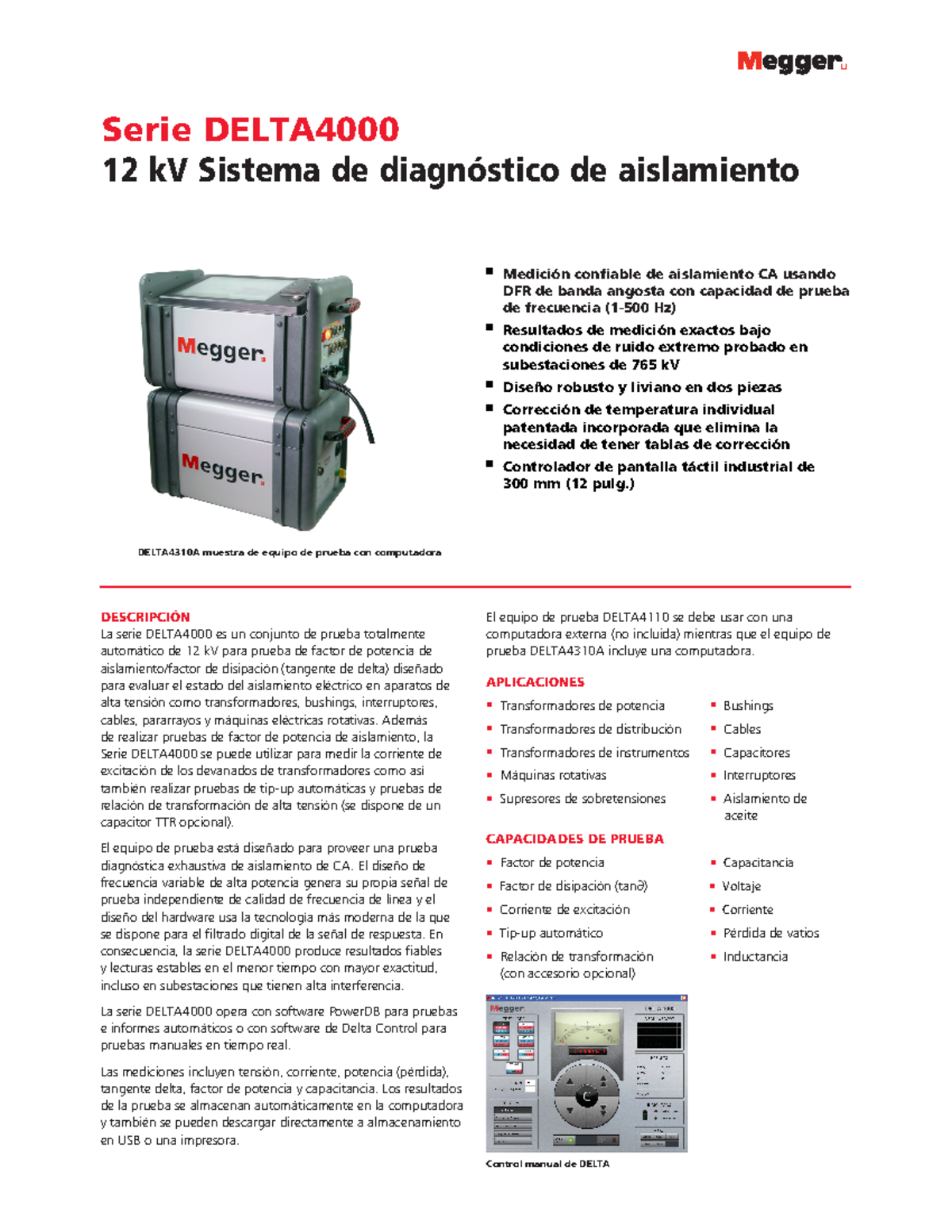 Delta 4000 DS ESLA - redes y sub estaciones - 12 kV Sistema de ...