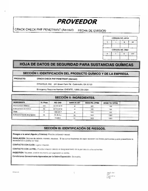 Bitácora de RP - Botacora de Residuos Peligrosos - Química - Studocu
