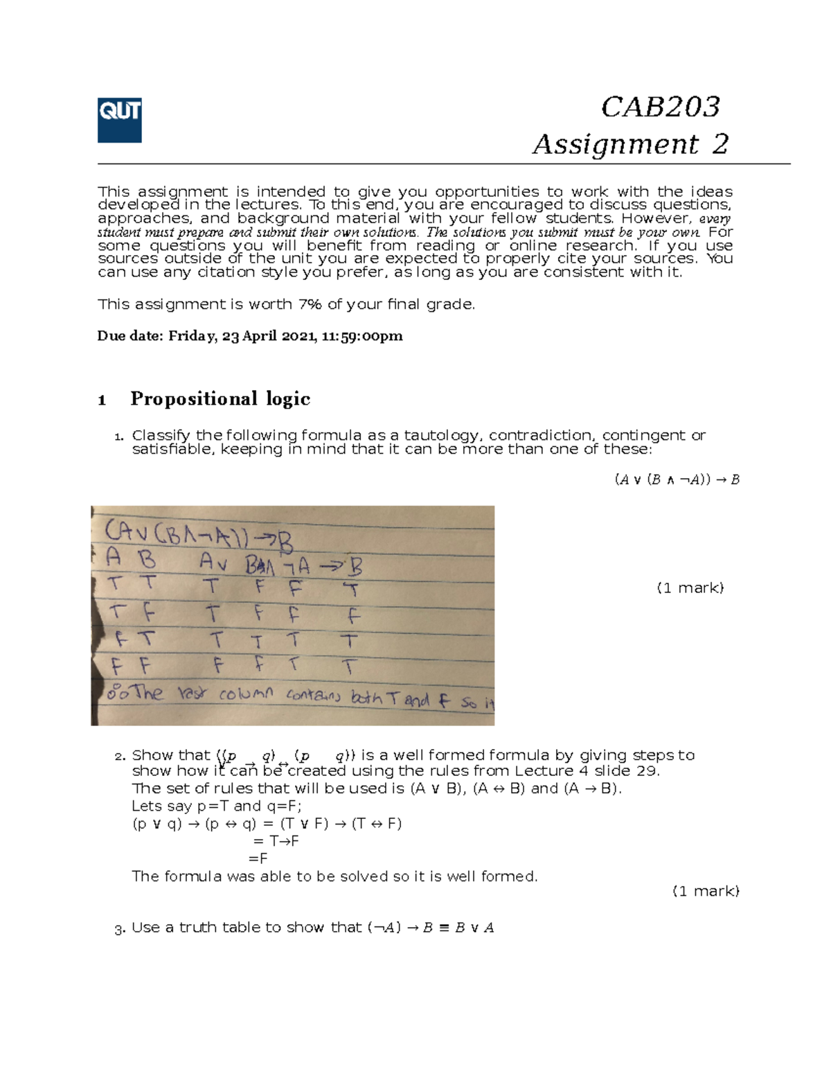 Assignment 02-Mitra Hosseini - CAB Assignment 2 This assignment is ...