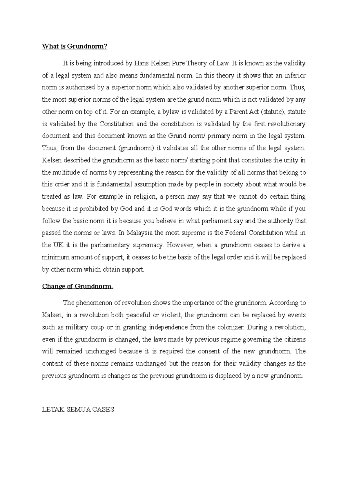 Grundnorm & revolutionary regime - What is Grundnorm? It is being ...