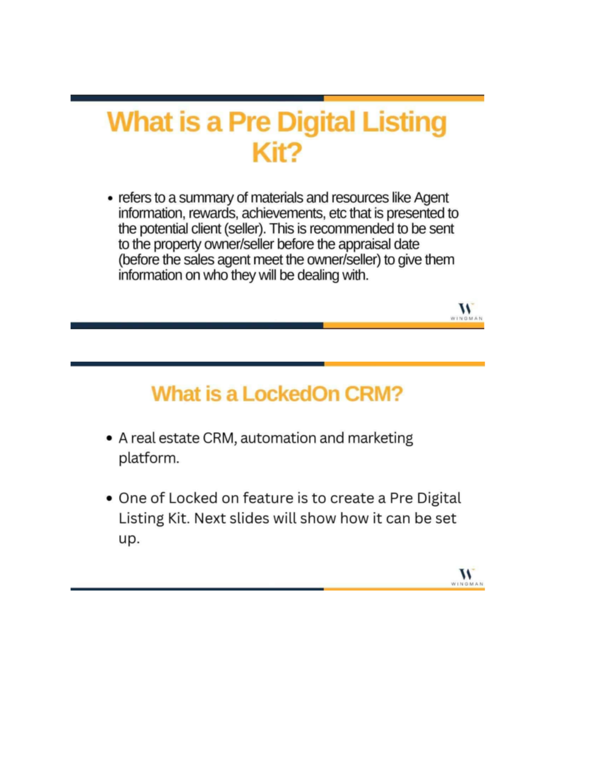 Pre Digital Listing Kit - This is recommended to be sent to the ...