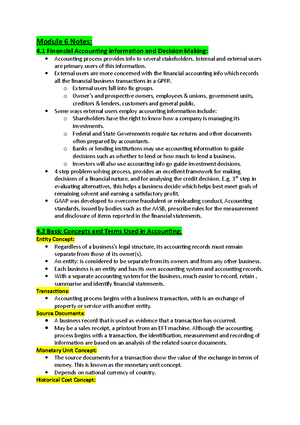 Module 1 - Notes - Module 1 1 Introduction to business analytics and ...