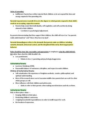 CH. 5 Becoming Parents and Parenting Infants and Toddlers - CH. 5 ...