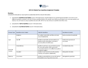 ACC-315 3-1 done - Assignment - Mashawn Grant Professor William Santini ...