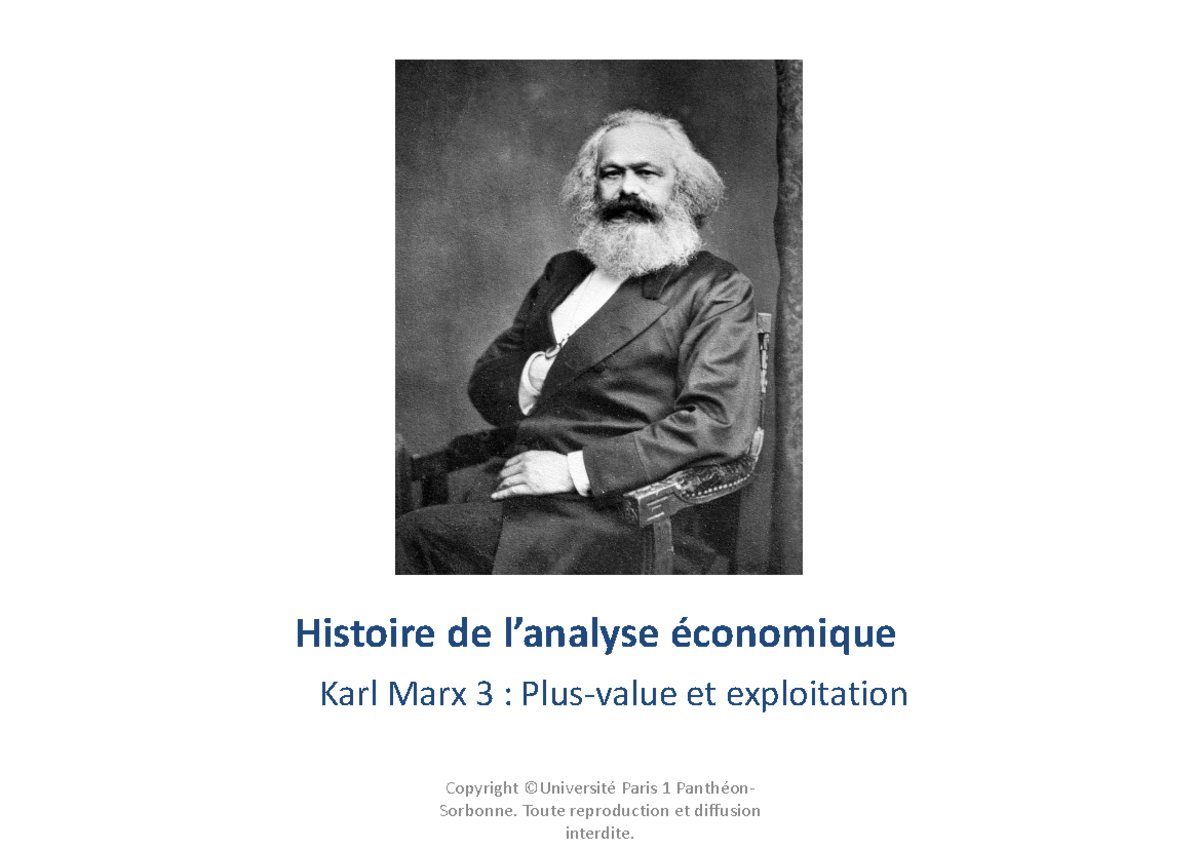 TEC1div3 - Slides 7 - Marx, plus-value et exploitation - Histoire de l ...