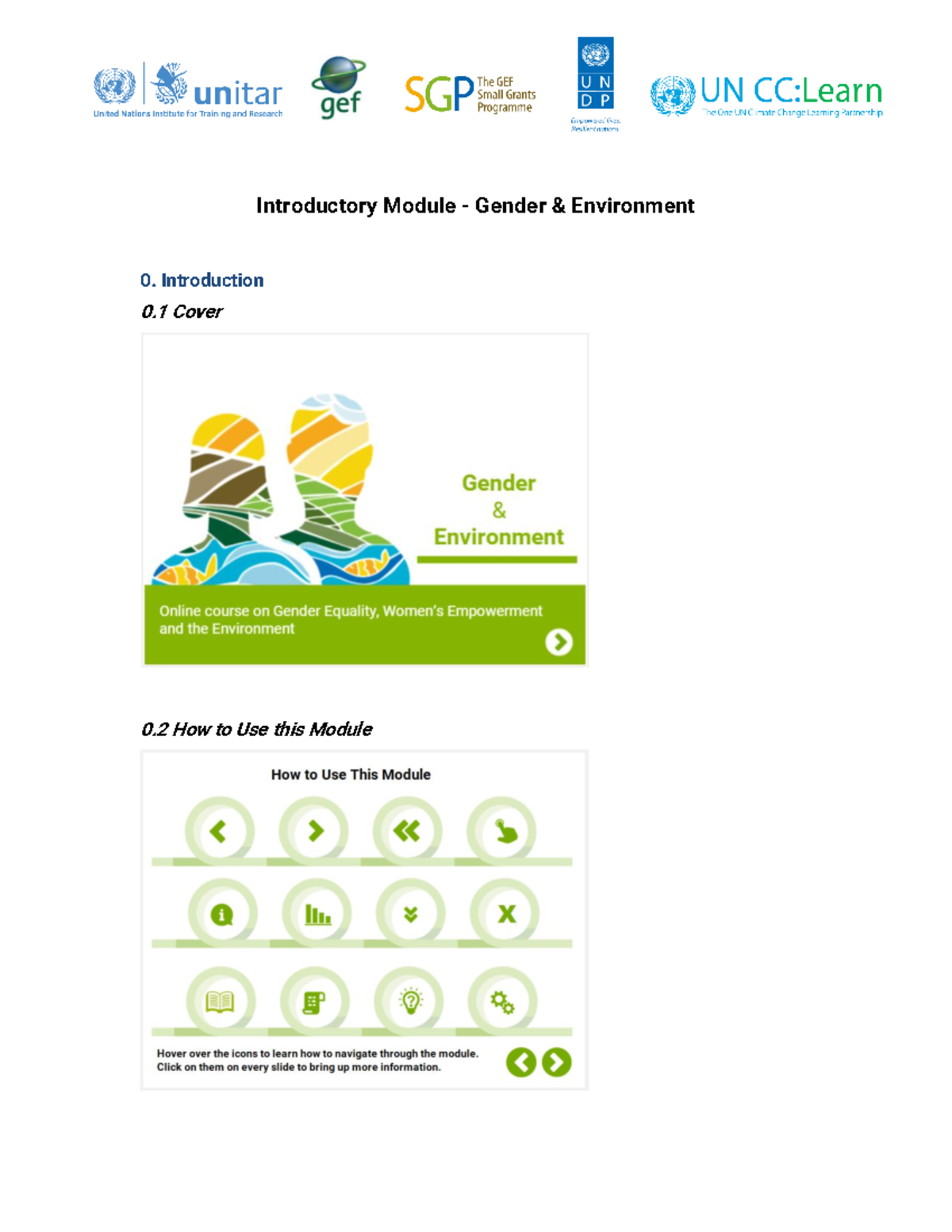 Gender and Environment Module 1 - Introductory Module - Gender ...