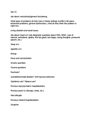 Slums form - VAMC SLUMS ExAMinAtion Questions about this assessment ...