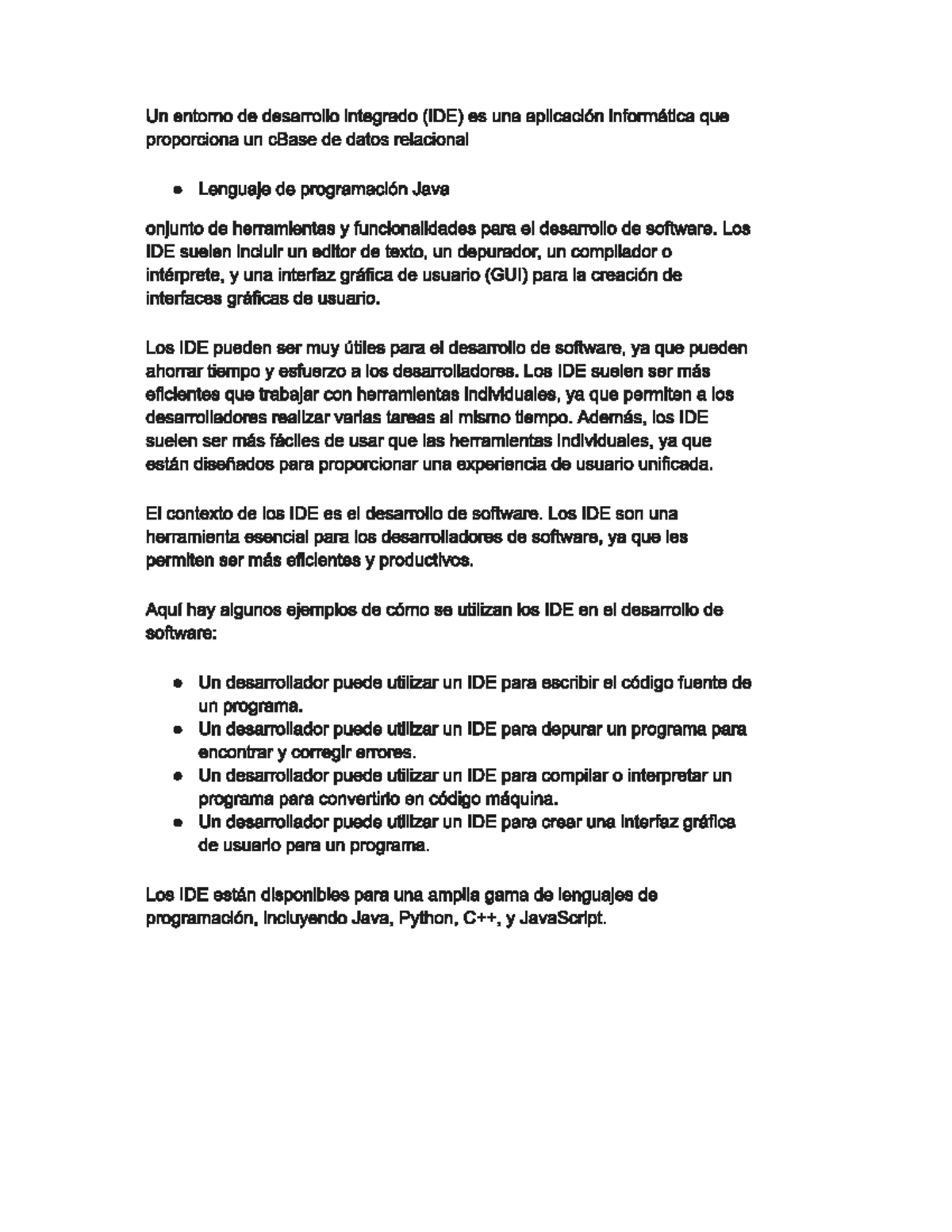 Lenguaje de programación Java - Procesos de Soporte Tecnico Para el Mantenimiento de Equipos de ...