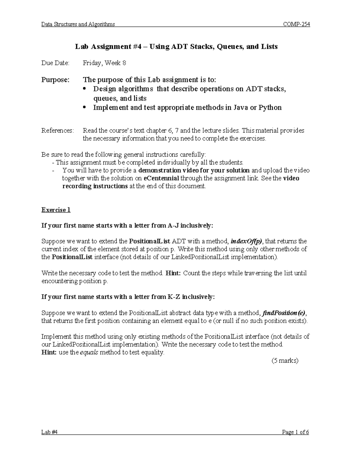 Lab Assignment 4 M23 - Studco - Lab Assignment #4 – Using ADT Stacks ... Lab Assignment 4 M23 - Studco - Lab Assignment #4 – Using ADT Stacks ...