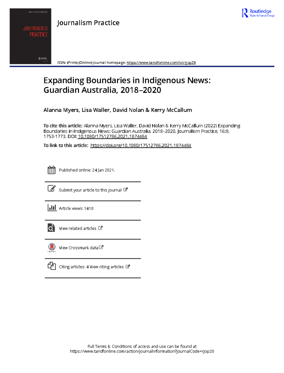 Expanding Boundaries in Indigenous News Guardian Australia 2018 2020 ...