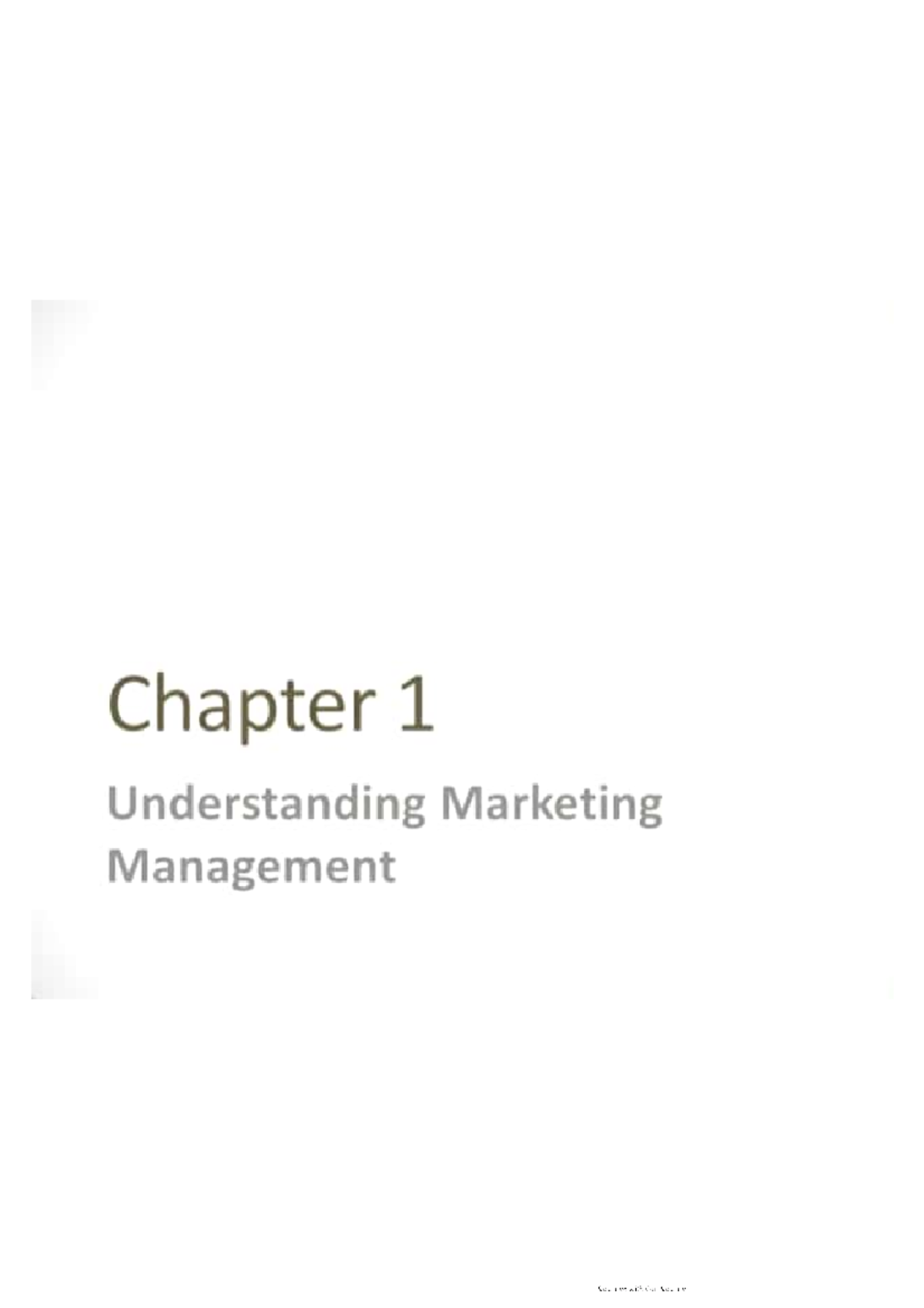 Mm chapter 1 - Introduction - Marketing Management - Studocu