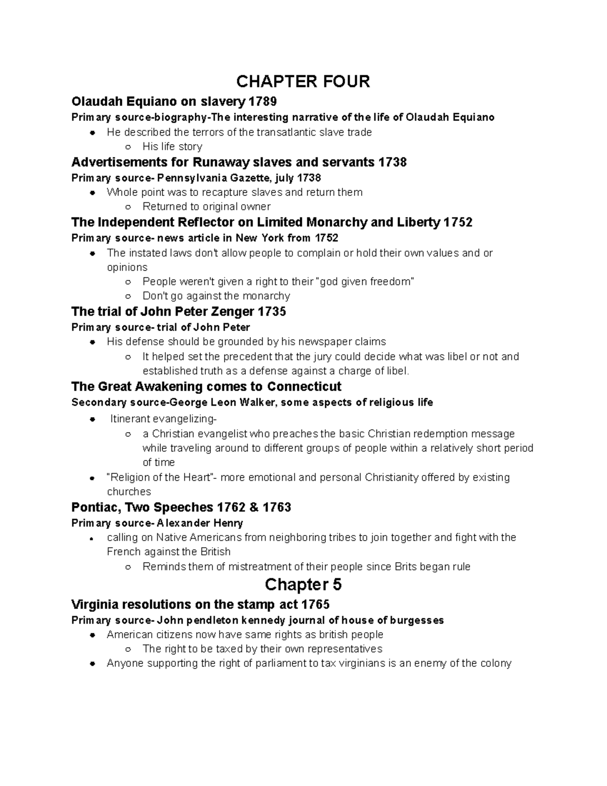 voices of freedom 4-7 - CHAPTER FOUR Olaudah Equiano on slavery 1789 ...