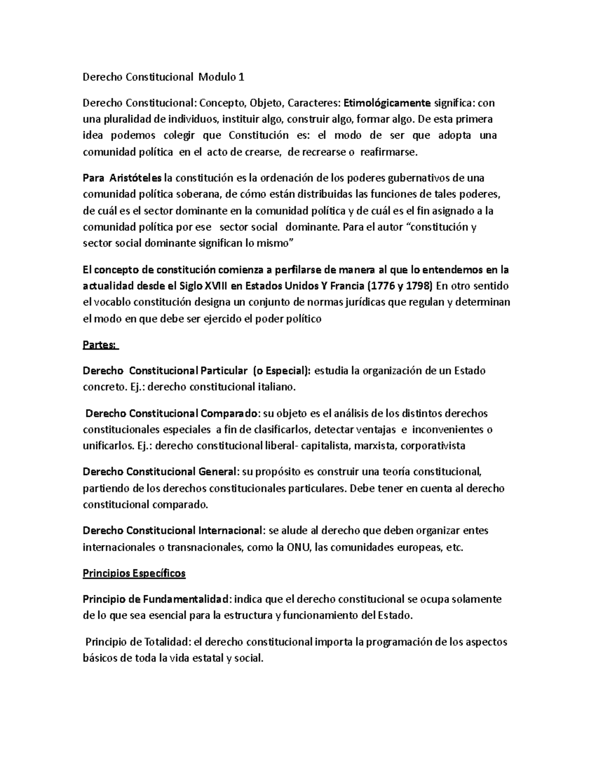Derecho Constitucional Modulo 1 Y 2 Derecho Constitucional Modulo 1