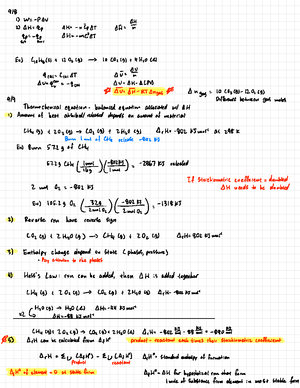 Pchem 4 - State functions, internal energy, enthalpy, first law of ...