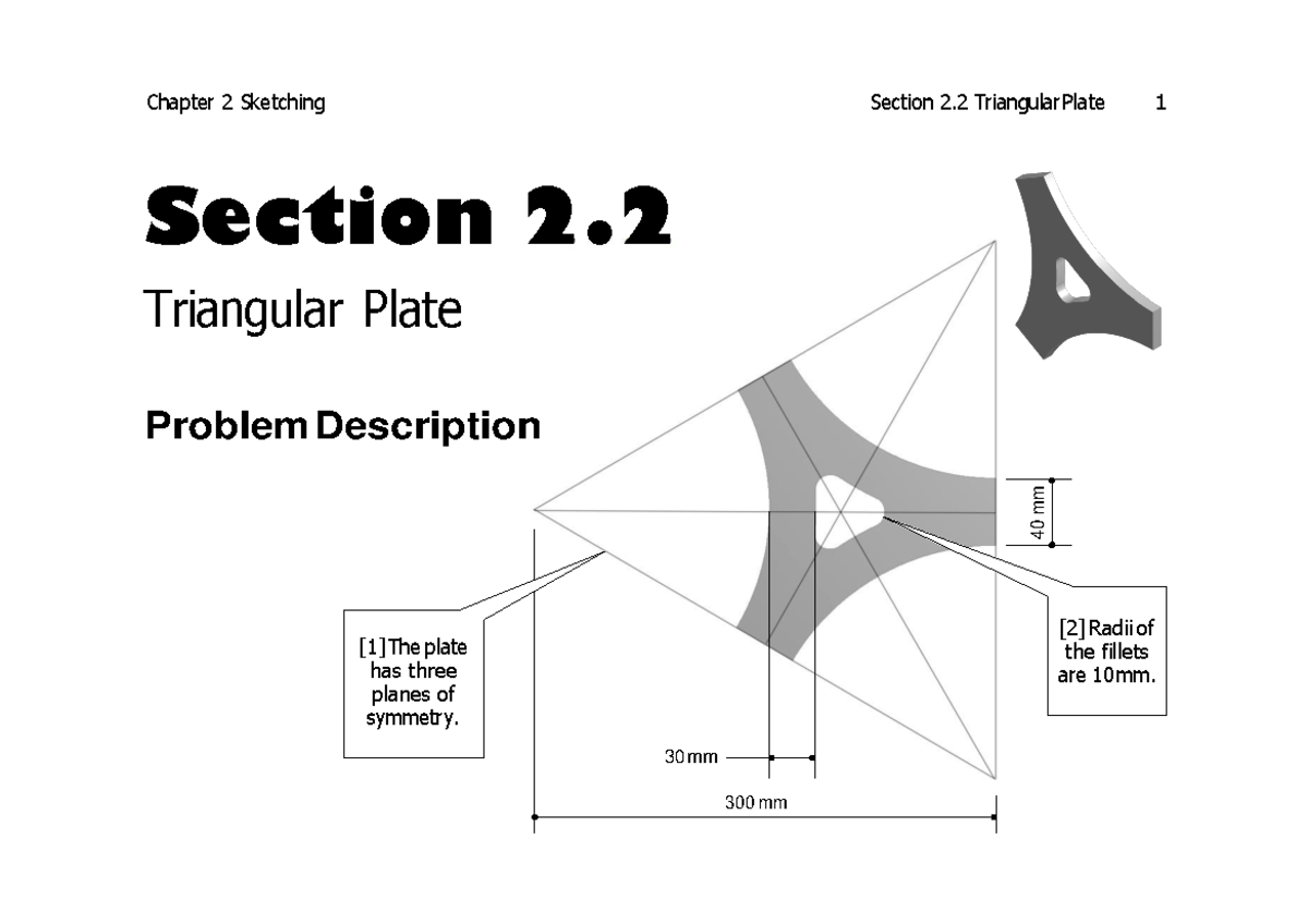 IR MT300 week2 - Chapter 2 Sketching Section 2 Triangular Plate 1 ...