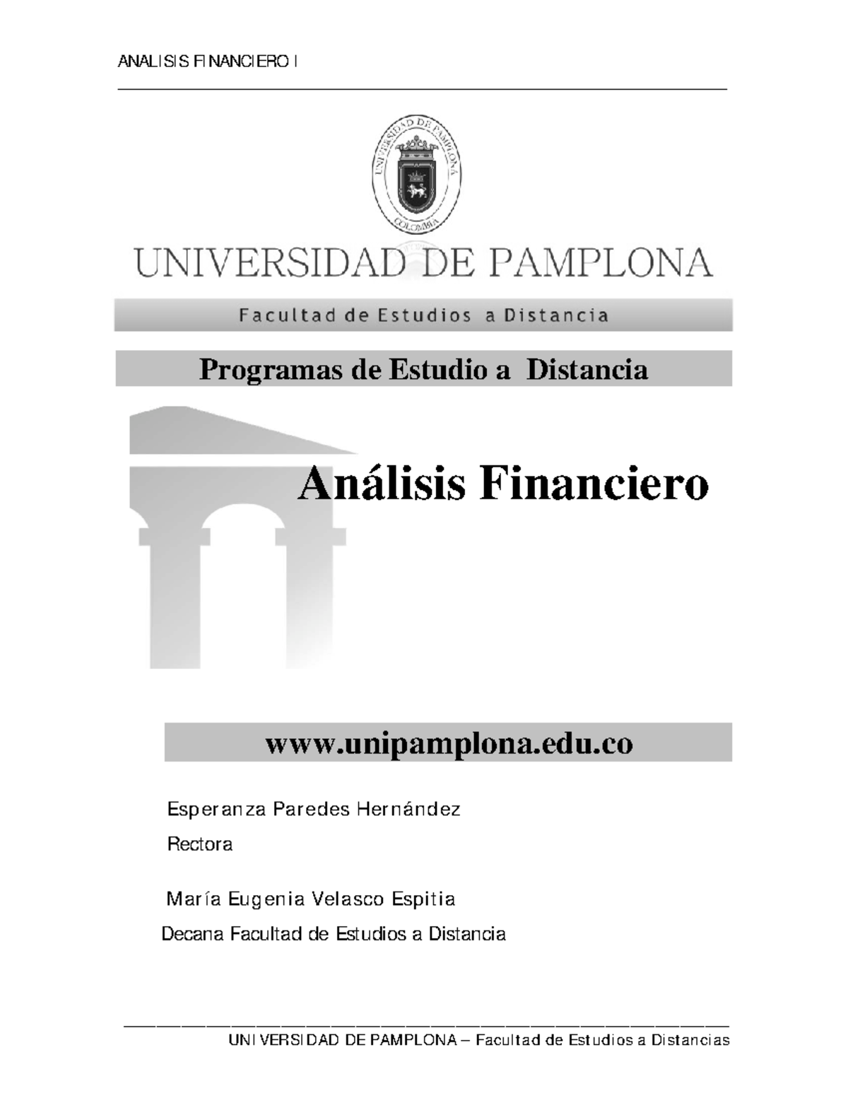 1. Contenido Programatico Analisis Financiero I - ####### - Studocu