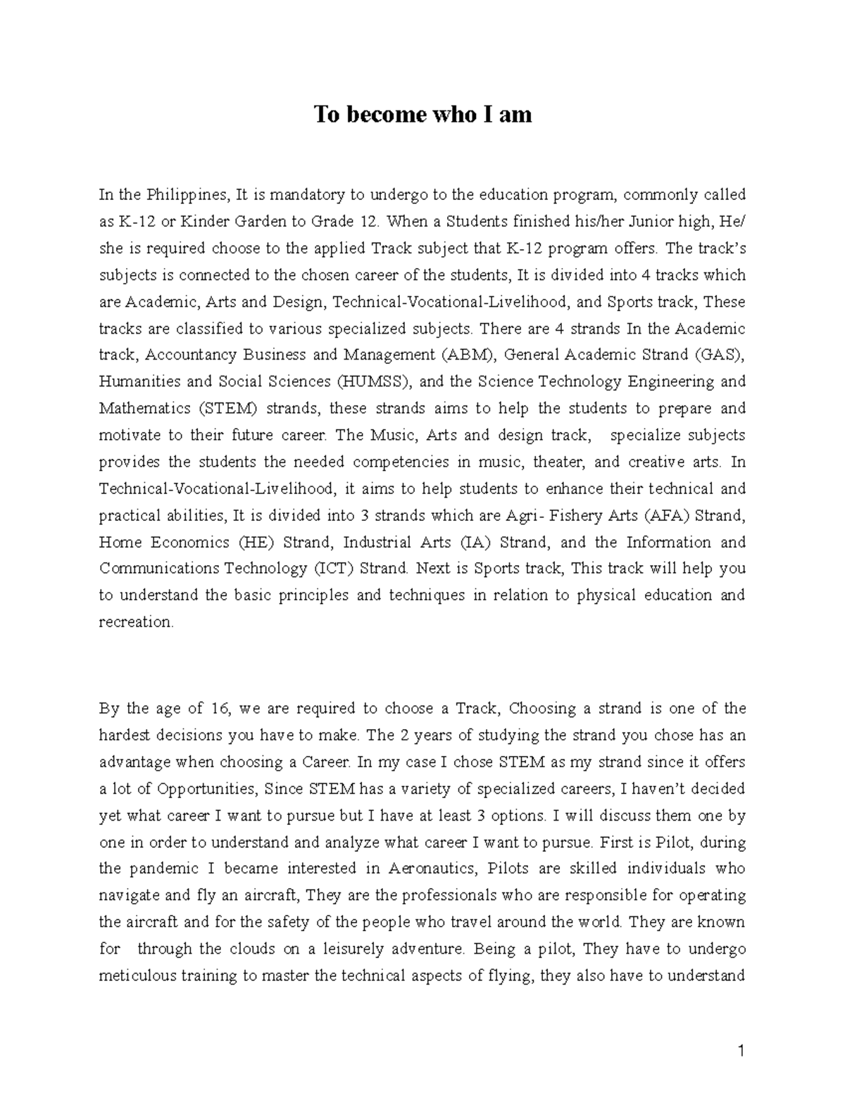 Final Performance TASK IN RWS for the 3rd Quarter (Writing an Essay ...