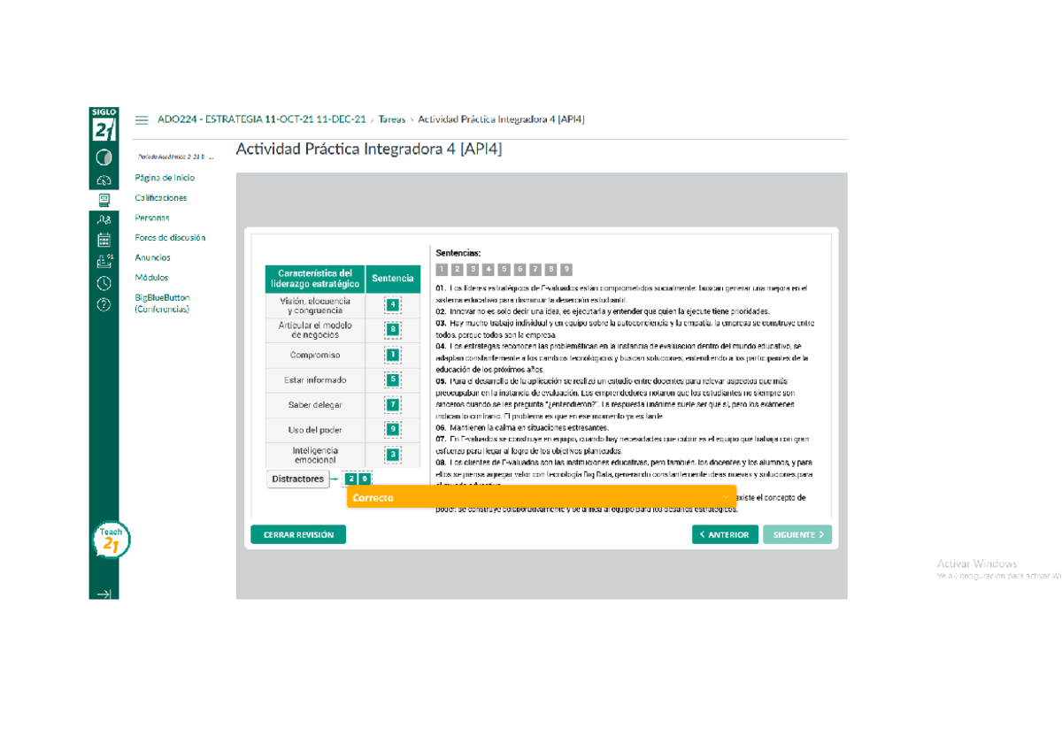 API 4 - API 4 100% - Estrategia - Studocu