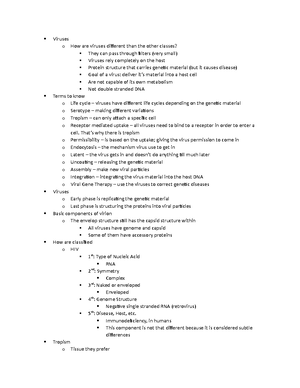 Lesson 3 - notes - Terms to know o Preformed toxin – o Super antigens ...