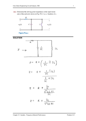 Irwin 11 ch - 회로이론 솔루션 - Irwin, Engineering Circuit Analysis, 11e, ISV SOLUTION: Irwin ...
