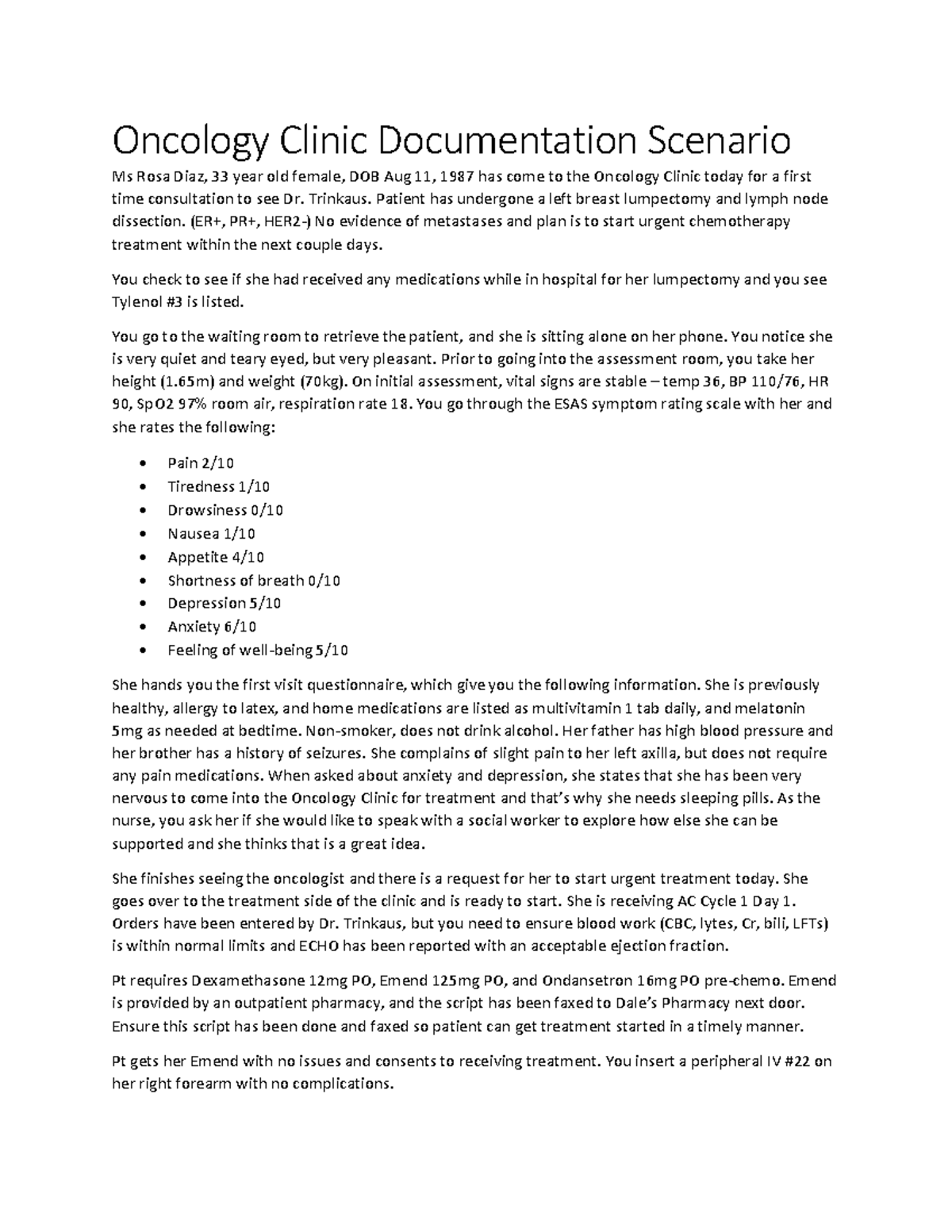 Clinical Documentation - Activity Guide - Oncology (August 2021 ...