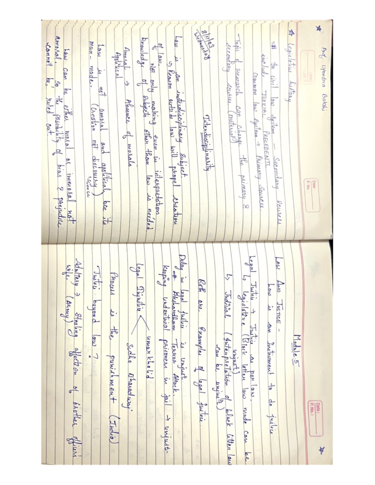 all topics discussed by professors in class covered by notes including ...